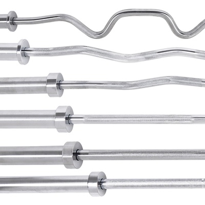 Wholesale Dumbbell Barbell Bar Steel Threaded Barbell Bar